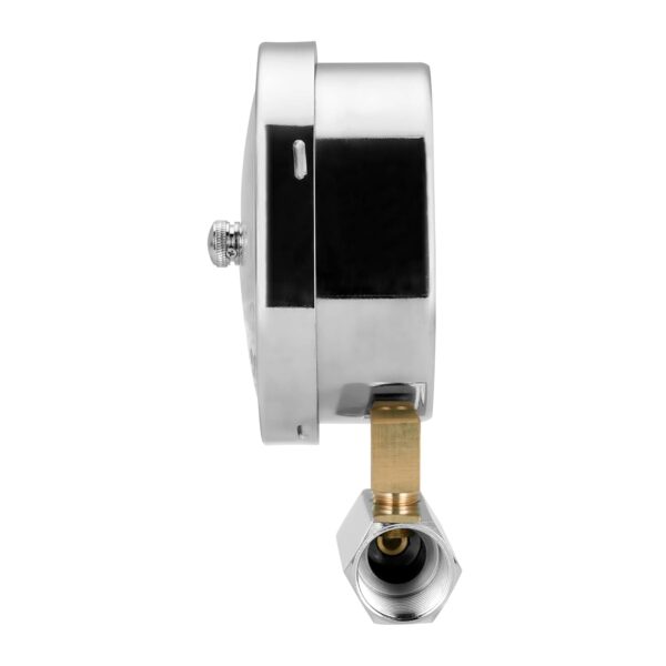4" Gas Test Pressure Gauge, 15 Pound, Stainless Steel Case, Accuracy 1% ...
